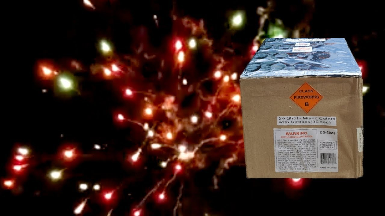 Mixed Color and Strobe - Class B Fireworks - YouTube