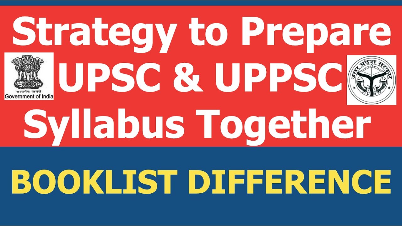 UPSC IAS & UPPSC UP PCS 2024 Booklist Difference|Strategy to Prepare UPSC & UPPCS Syllabus ...
