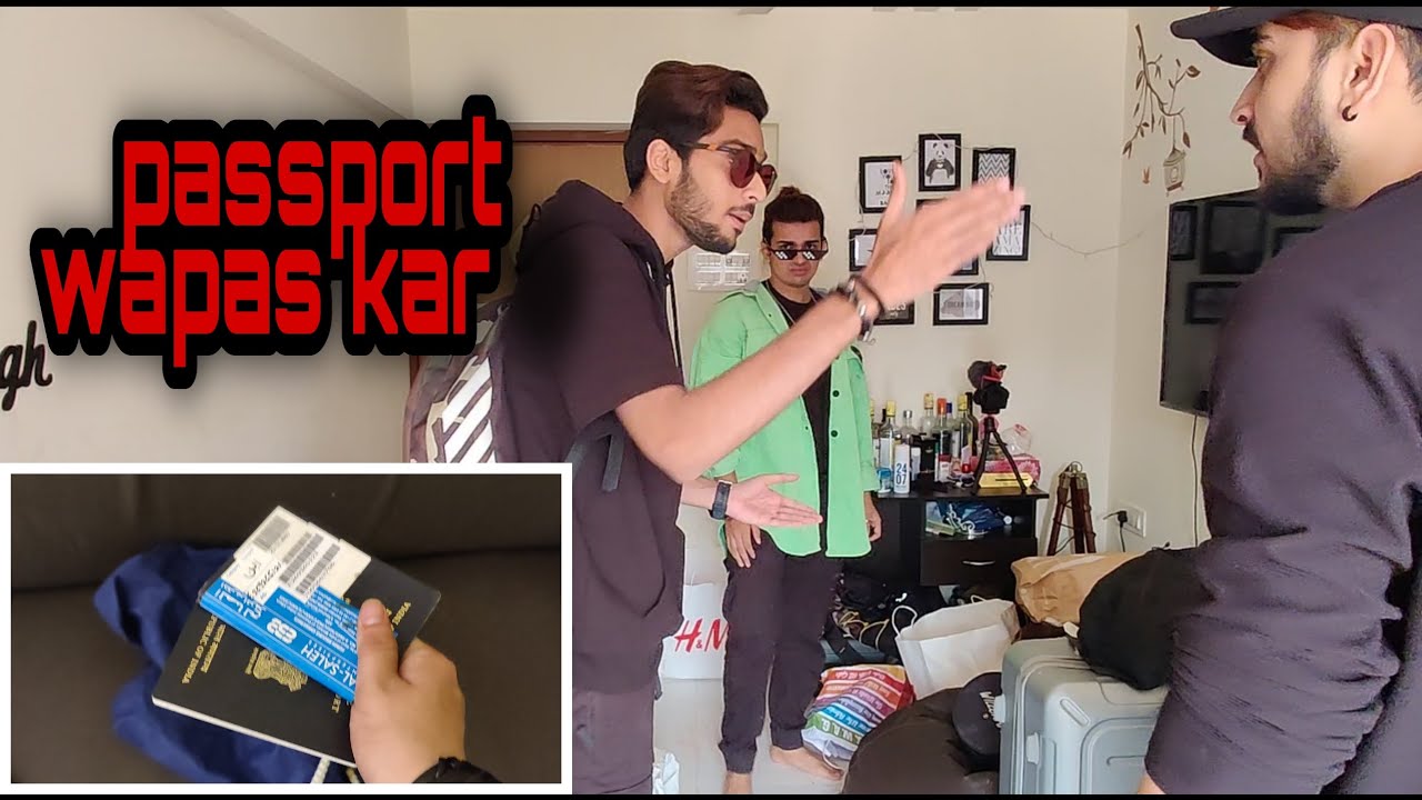 PASSPORT MISSING PRANK🤯 (JUST BEFORE THEIR FLIGHT) | RUSHI DAVE - YouTube