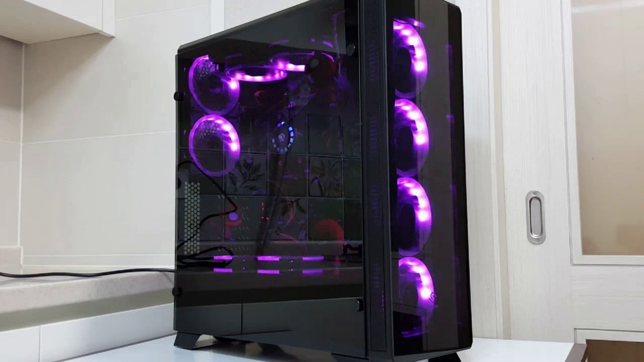 ABKO SUITMASTER 603G 아우라,앱코 케이스 ,RGB Fan - YouTube