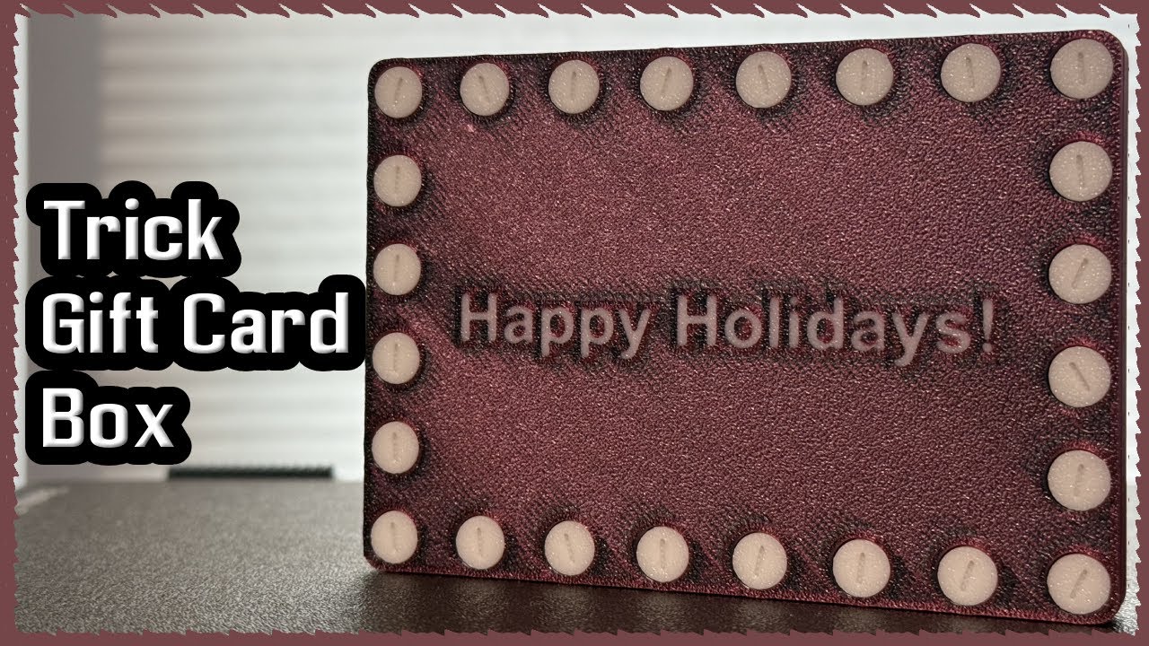 3D Printed Gift Card Box with a Twist! | Road to a Free Bambu Printer ...