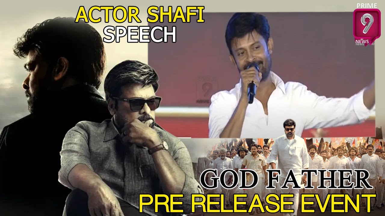 Actor Shafi Speech At @ God Father Pre Release Event | Actor shafi ...