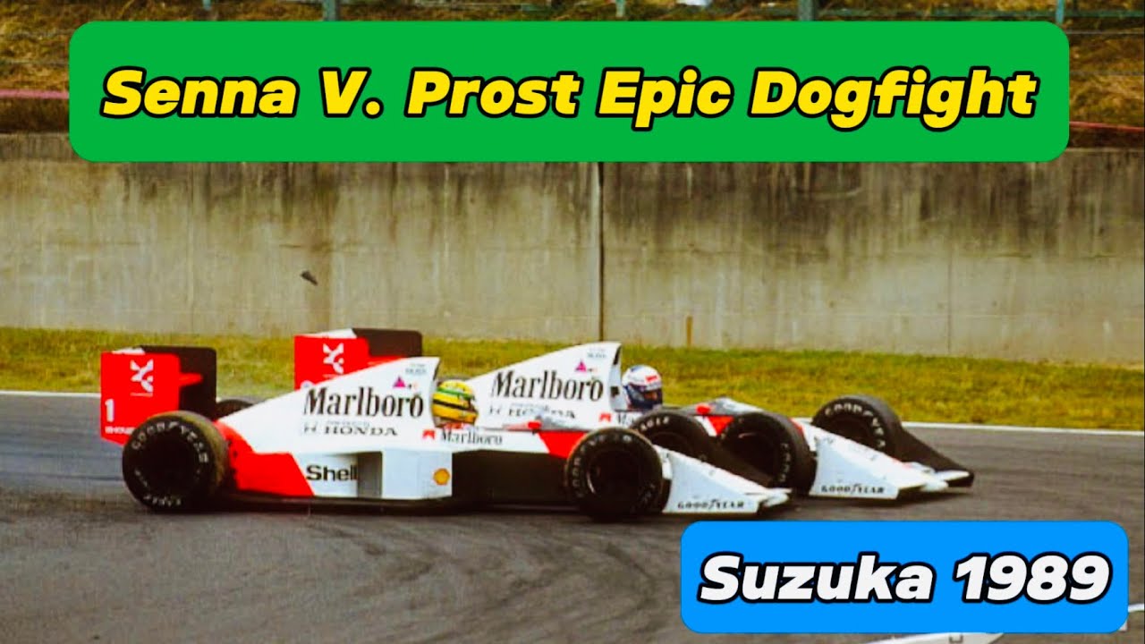 Senna V. Prost 1989 Japan Grand Prix Epic Dogfight #senna #alainprost # ...