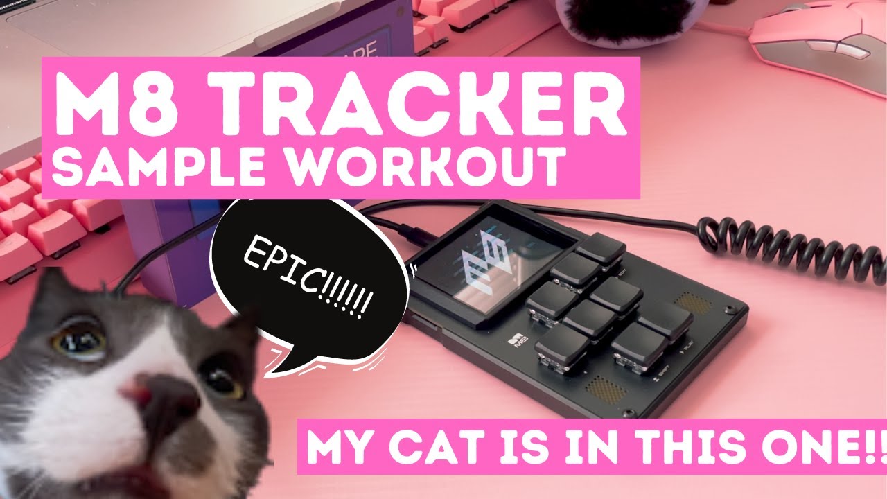 sample workout on the m8 tracker (beat from scratch) - YouTube