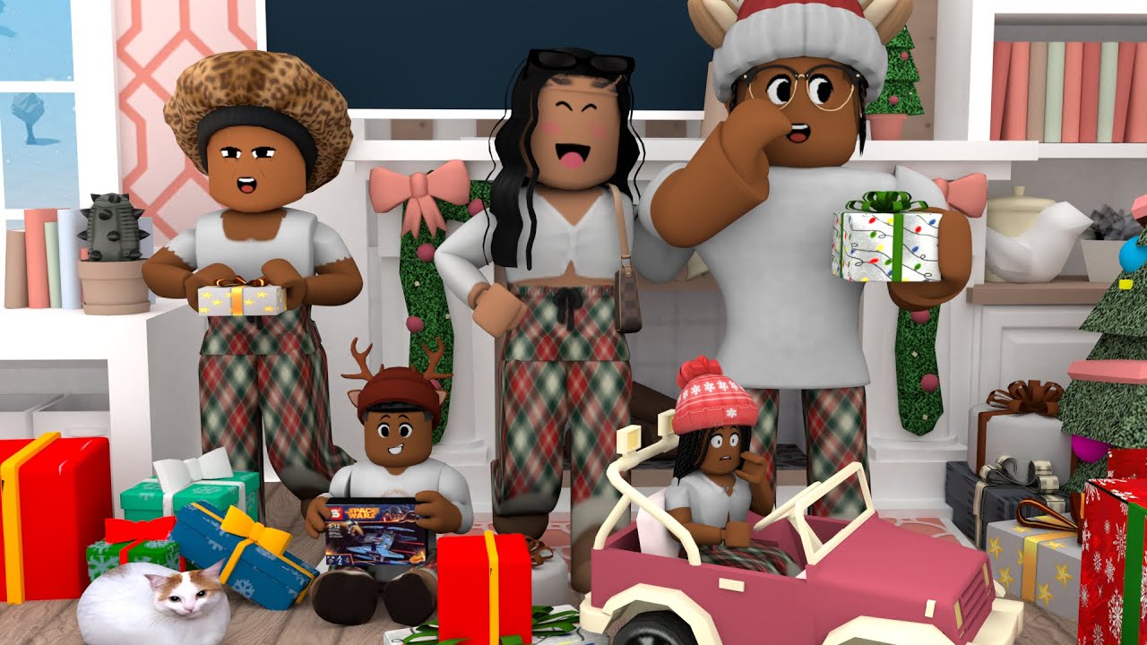 CARSON FAMILY CHRISTMAS DAY! *FAMILY FIGHT* CHAOTIC.. Roblox Bloxburg ...