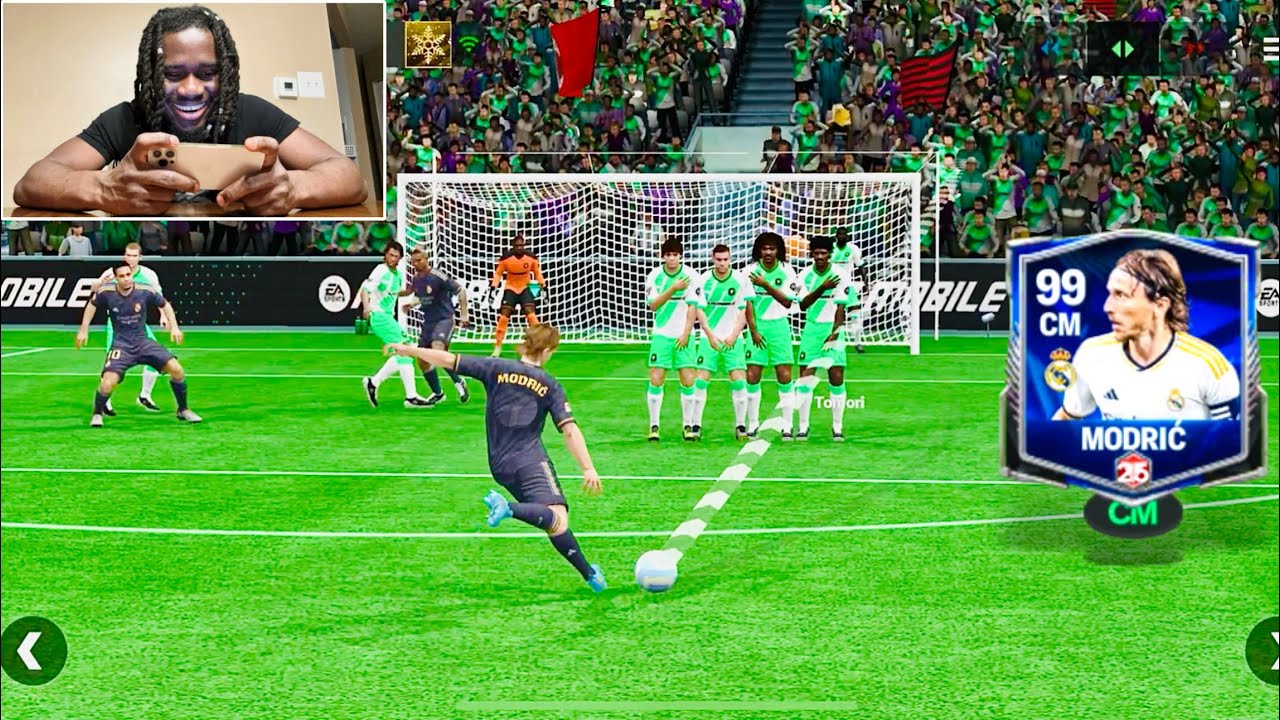 Luka Modric FREE-KICK is A BEAUTY - FC MOBILE - YouTube