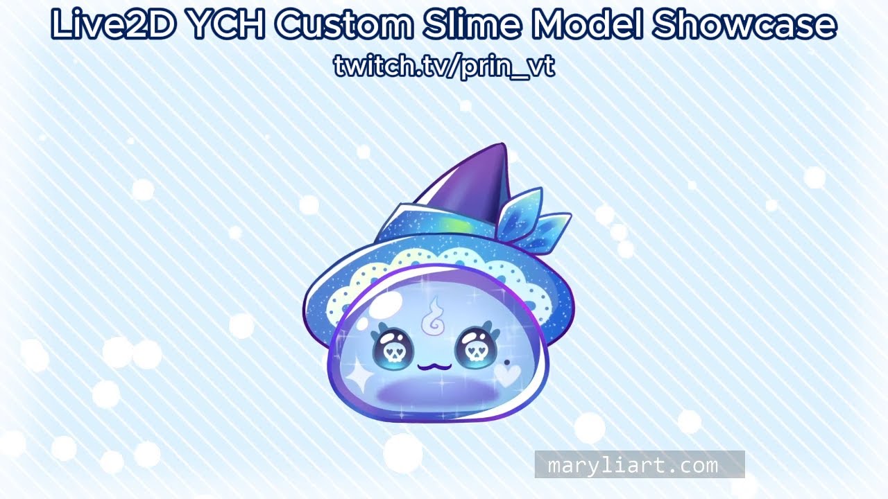 YCH Slime Mascot - Live2D model showcase - prin vt - YouTube