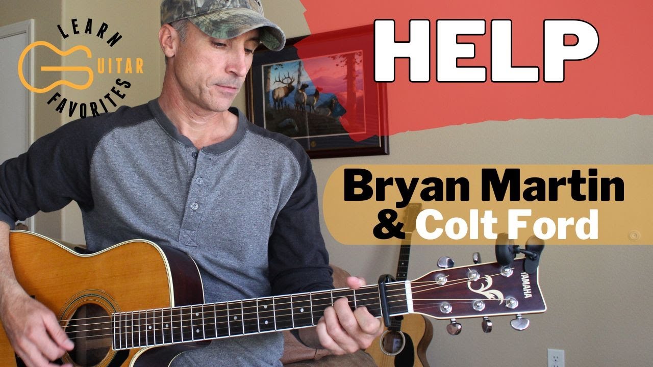 Help - Bryan Martin & Colt Ford | Guitar Tutorial - YouTube