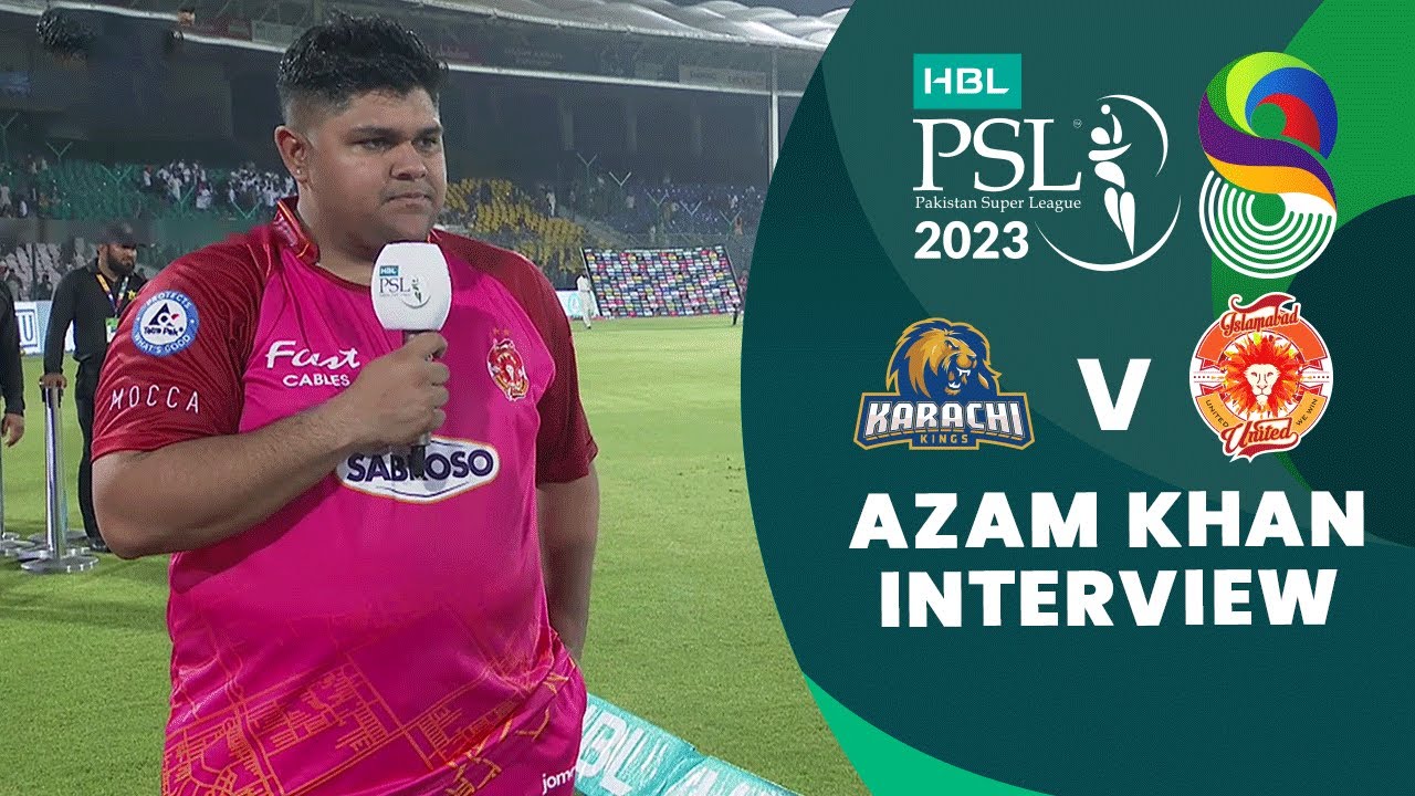 Azam Khan Interview | Karachi Kings vs Islamabad United | Match 4 | HBL ...
