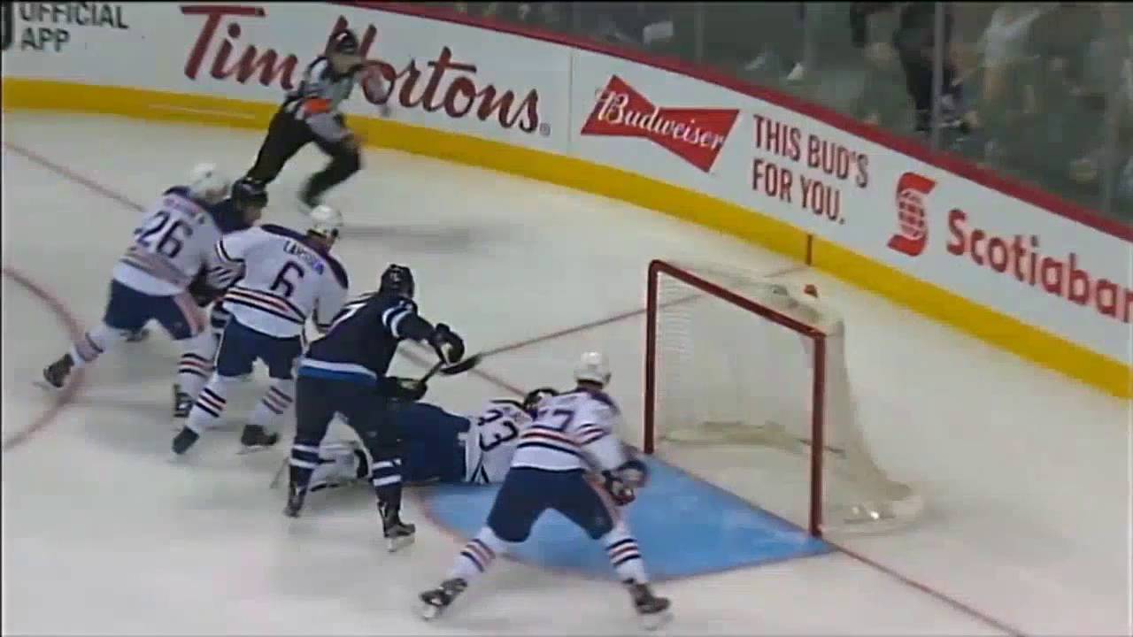 Toby Enstrom 3-0 Goal vs Oilers | Preseason | Sep 30 2016 - YouTube