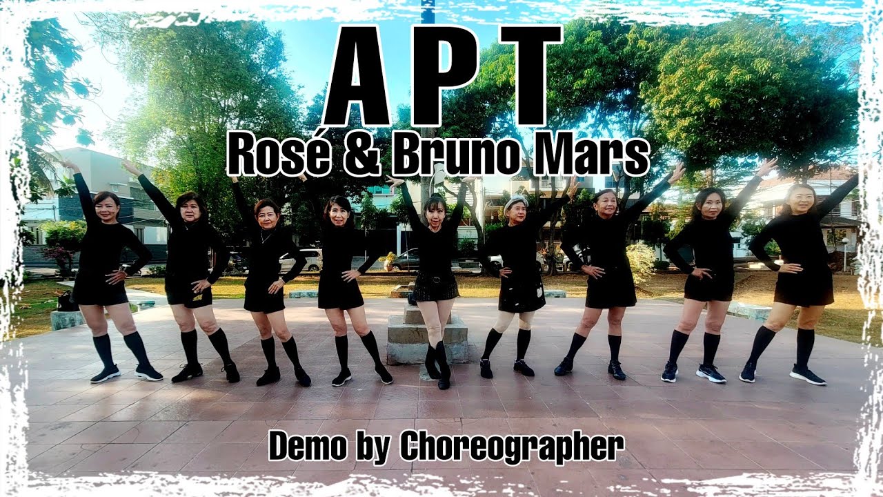 APT Rosé & Bruno Mars Line Dance | Demo by Choreographer - YouTube