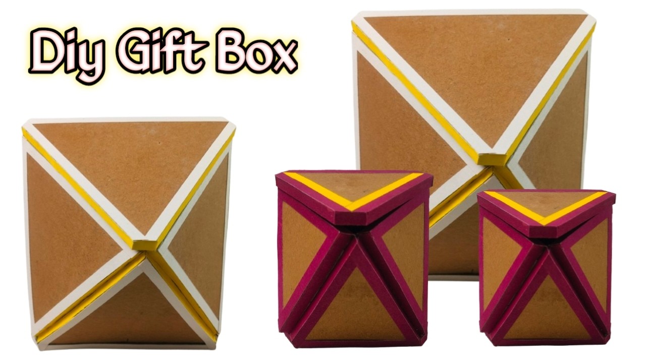 DIY Gift Box | How to Make Gift Box | Gift Box Making with Cardboard ...
