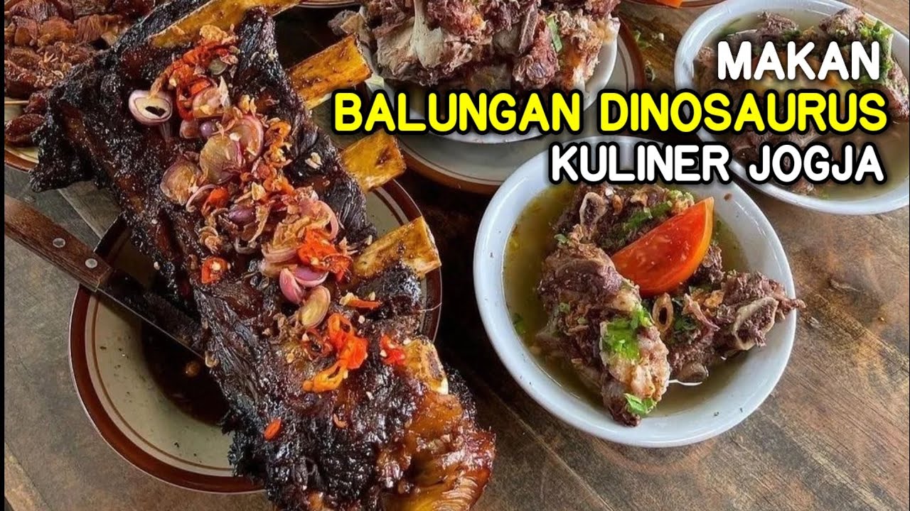 Makan Balung Dinosaurus Jogja | Warung Sop dan Sate Sapi Pak Bayu - YouTube