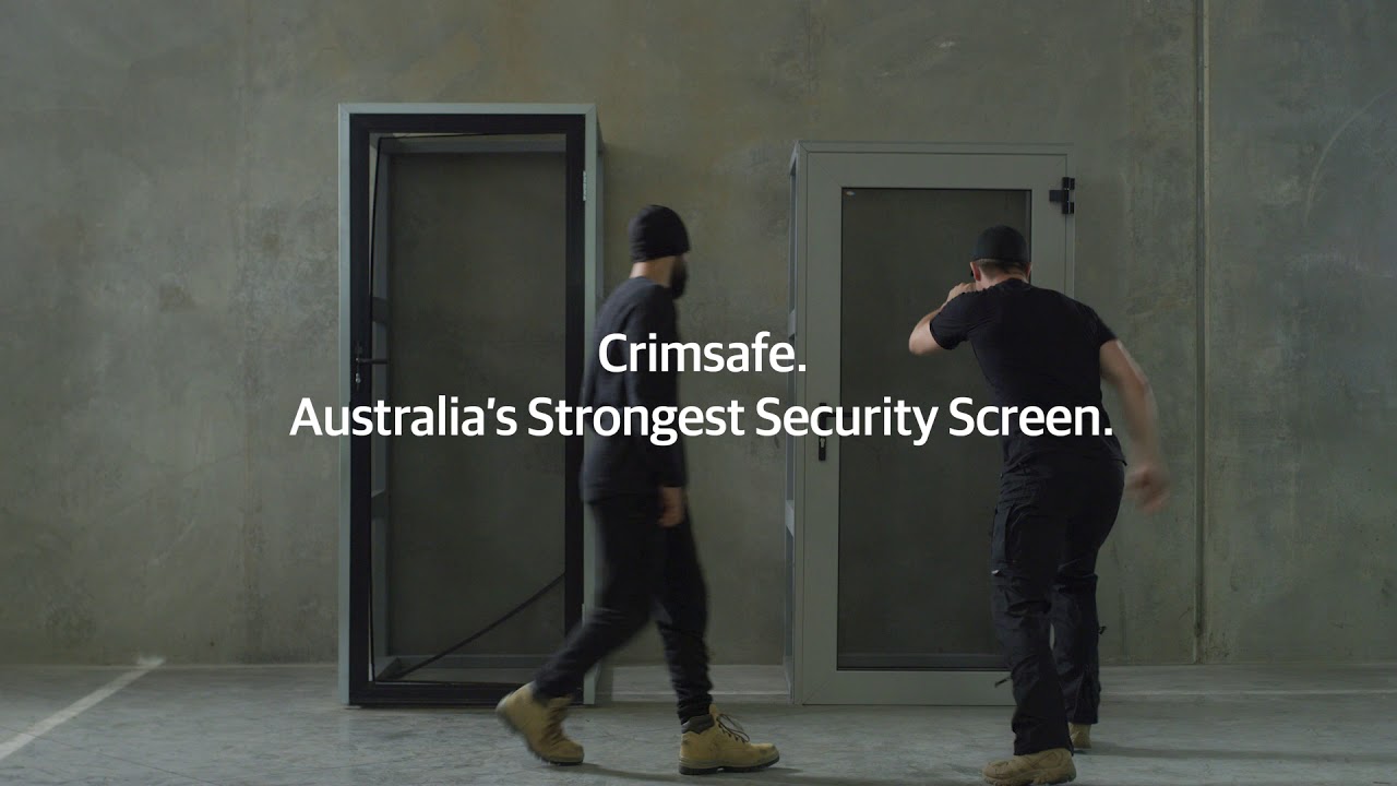 Crimsafe - Security Screen Kick Tested - YouTube