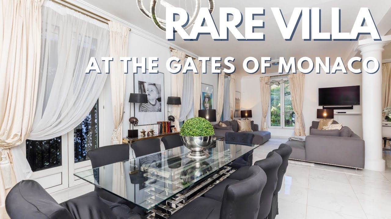 FOR RENT - Villa with GARDEN at the gates of MONACO - YouTube