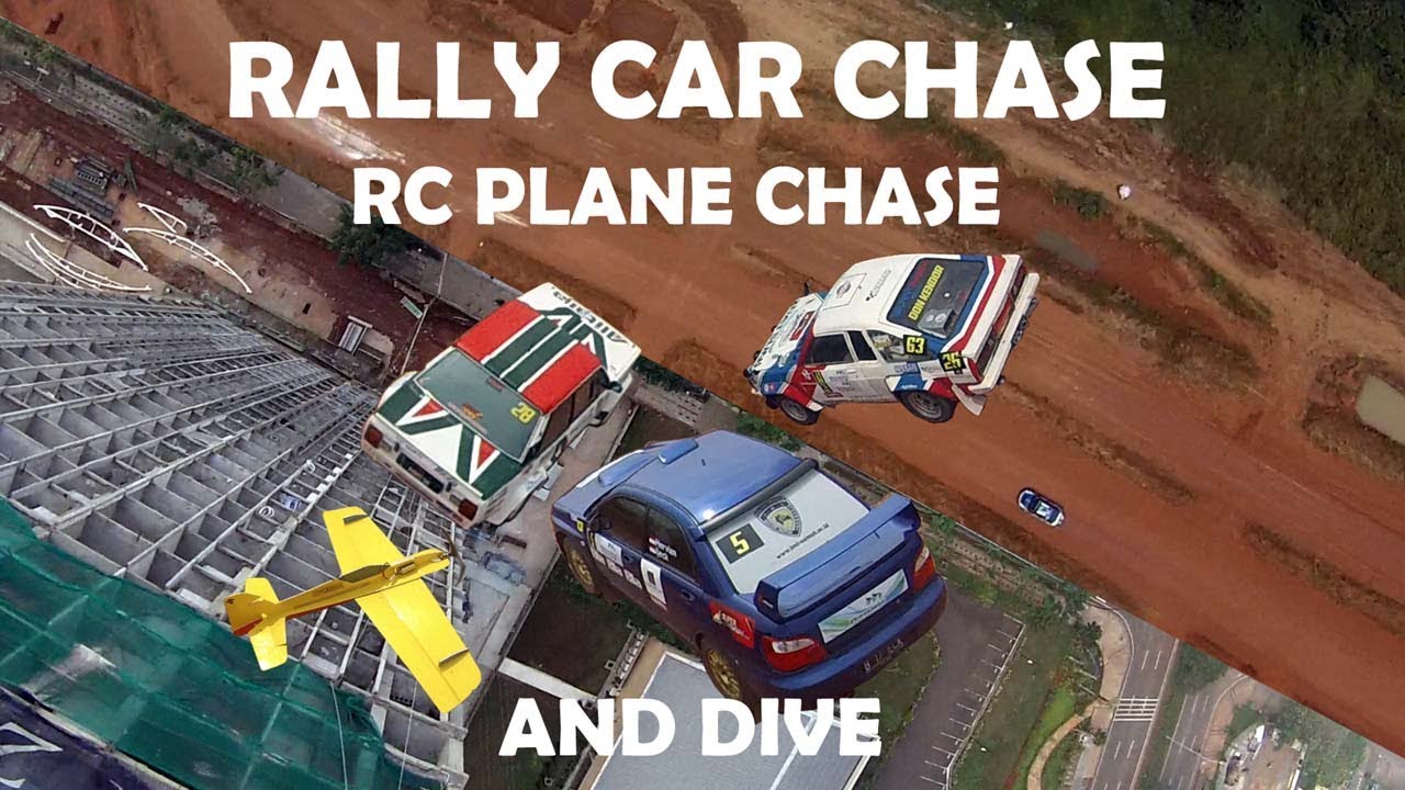 Rally Car Chase, RC Plane Chase and Dive! - YouTube