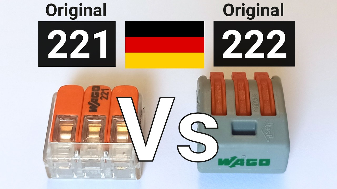Wago 221 vs 222 1,5 2,5 4mm2 Load test - YouTube