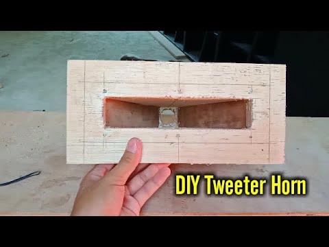 Paano Gumawa ng Tweeter Horn gamit ang plywood | How to make tweeter ...