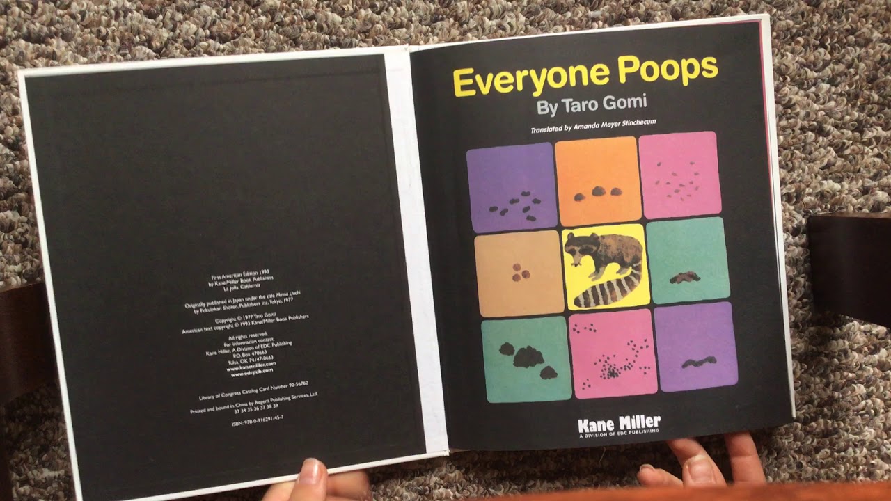 Everyone poops, by Taro Gomi (read by me :) - YouTube