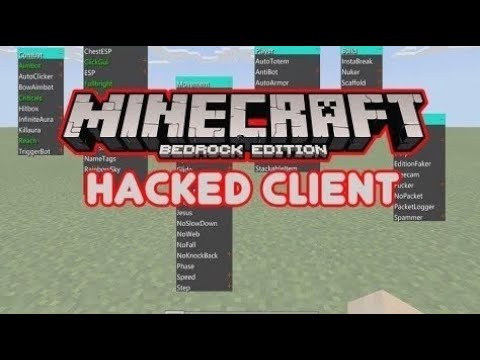 The Best Minecraft Bedrock Client Horion Downlaod Tutorial - YouTube