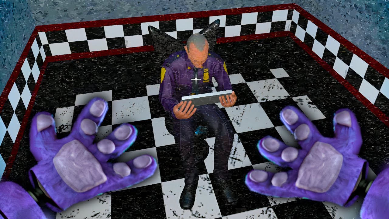 JUGANDO COMO BONNIE ATACANDO AL GUARDIA DE SEGURIDAD / FNAF 1 PLAYABLE ...