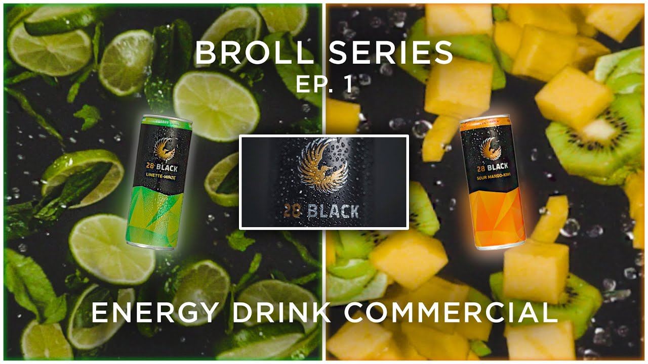 Meine ERSTE Product Broll - Broll Series Ep.1: Energy Drink Commercial ...