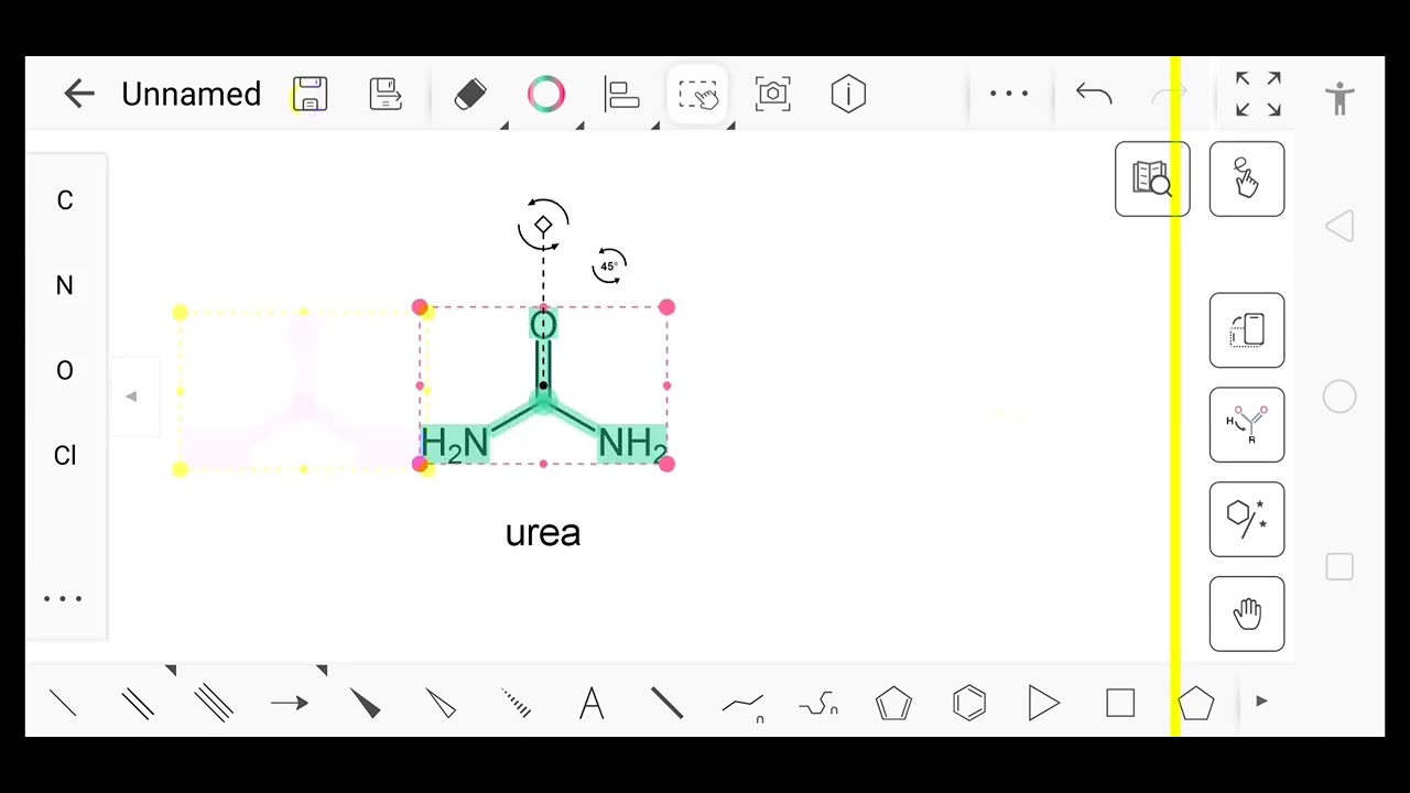how to draw urea - YouTube