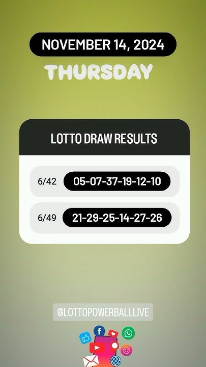 6/42 6/49 Live Draw Lotto Result | November 14, 2024 Thursday 9 PM #lottoresulttoday - YouTube