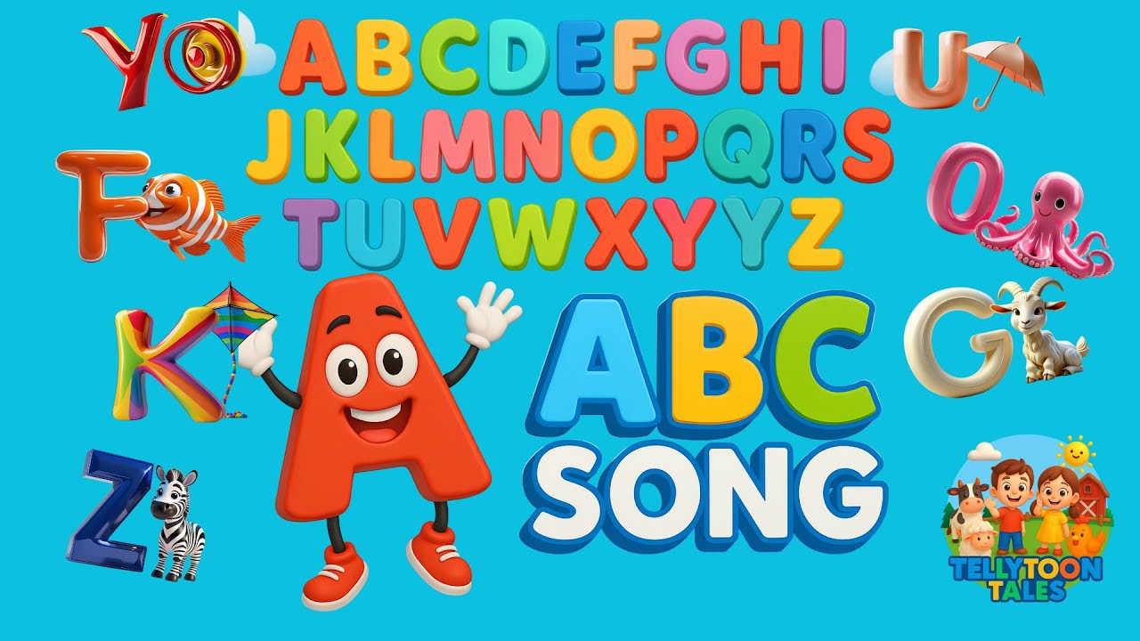🎵 ABC Alphabet Song for Kids | A to Z Letters | 3D Animated Phonics ...