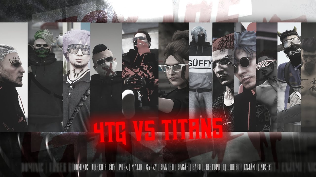 4TG VS TITANS | GANG WAR | TKRP | #TGA #4tg - YouTube