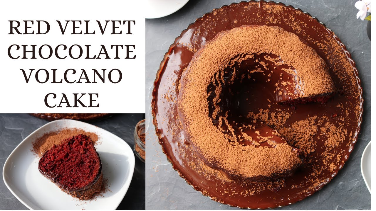 Red Velvet Chocolate Volcano Cake - YouTube