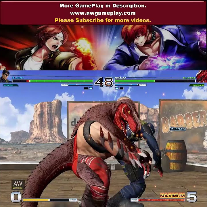 Heidern VS Dinosaurs - Round 2 The King Of Fighters KOF 14 #shorts - YouTube