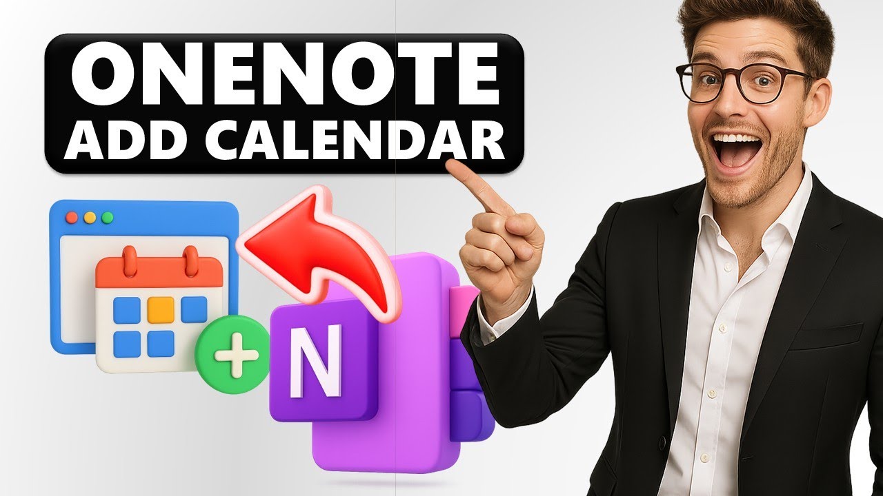 How to Add a CALENDAR to ONENOTE PAGE - YouTube