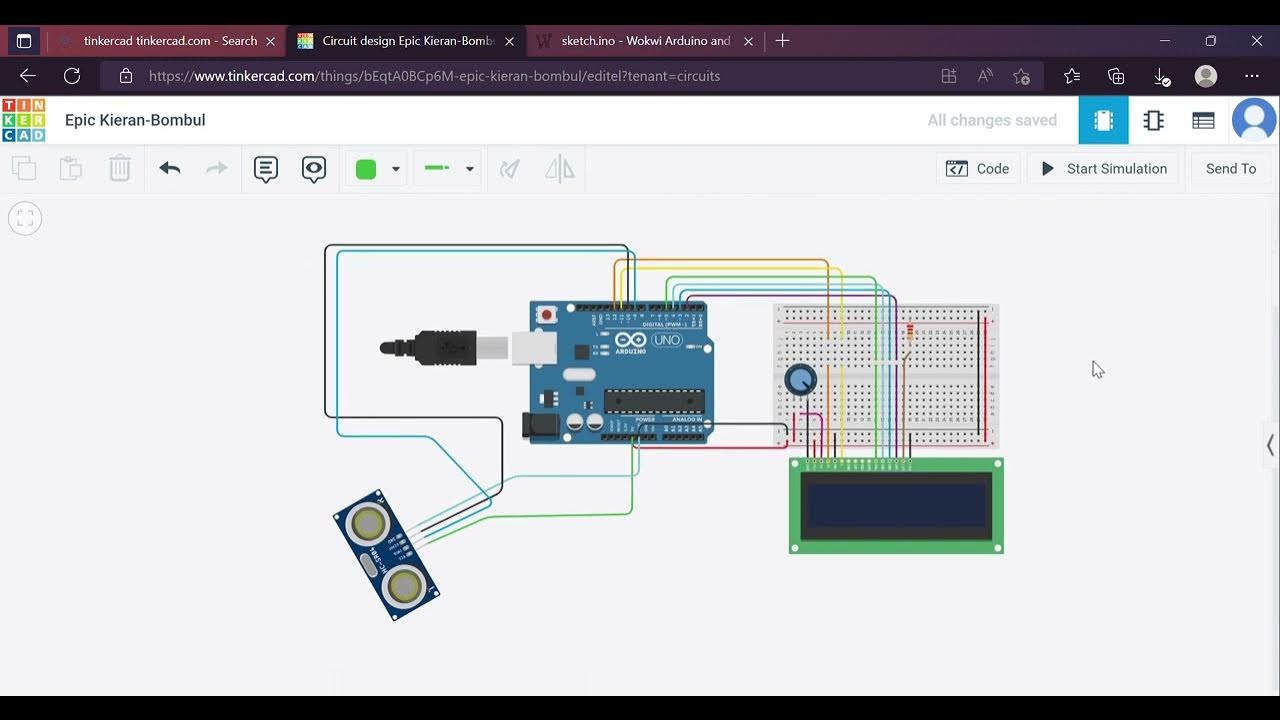 video Arduino uno mencari jarak - YouTube