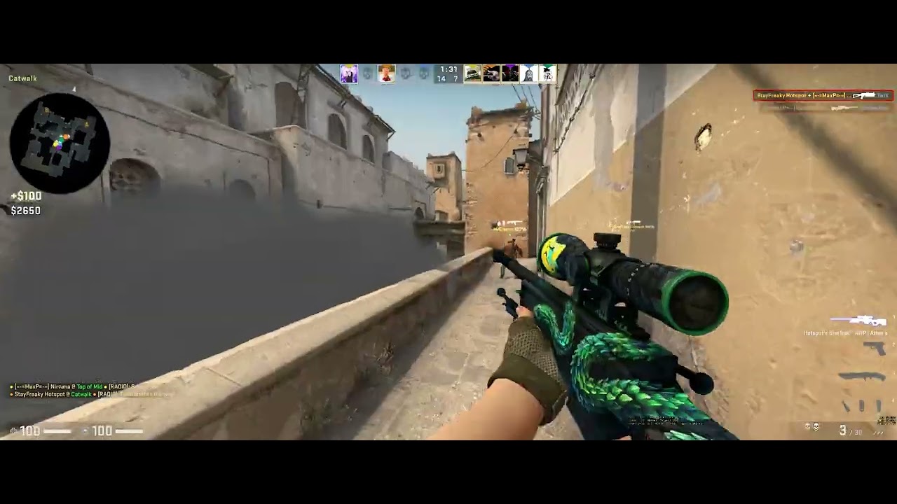 Dust2 Comp - 4k AWP round, just doing my part - YouTube