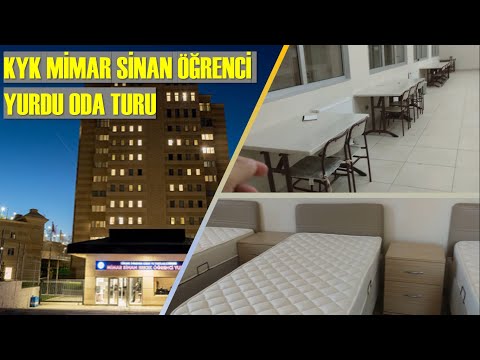KYK Mimar Sinan Öğrenci Yurdu Oda Turu
