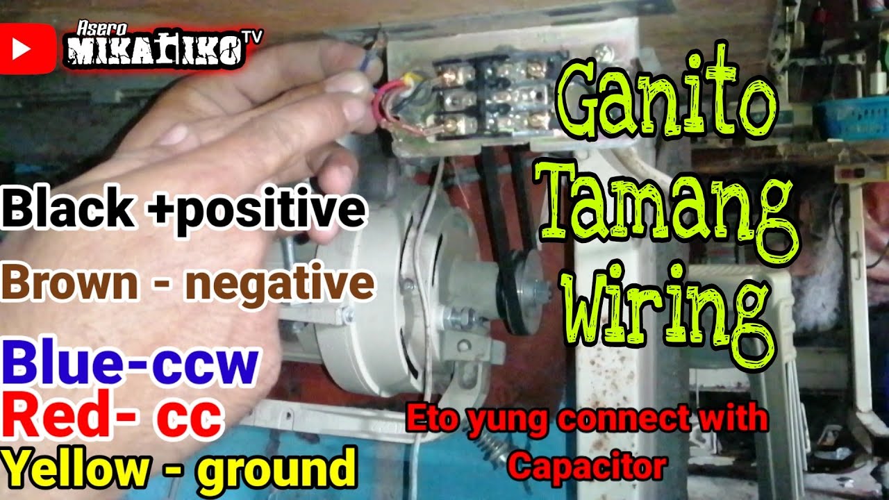 clutch motor wiring connection - YouTube