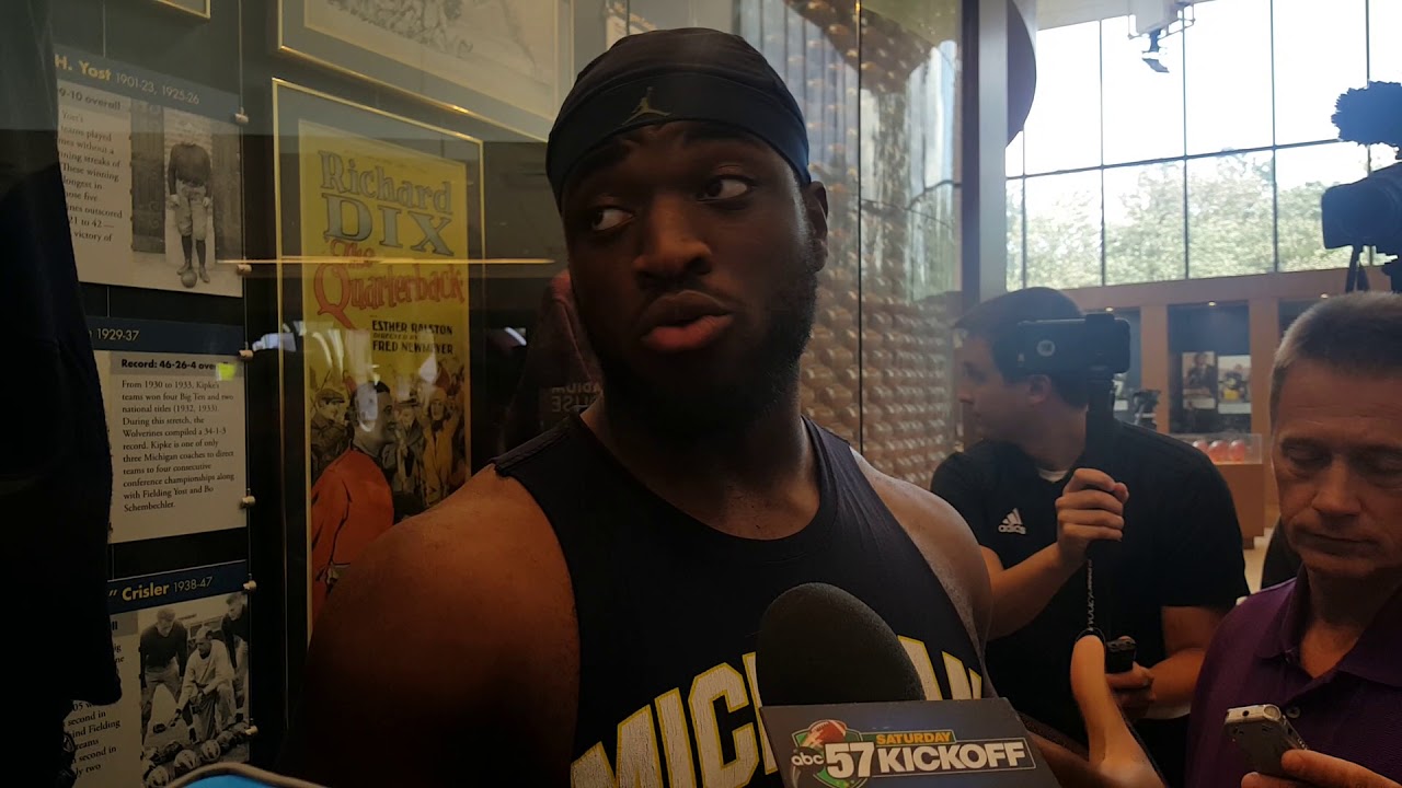 Michigan DE/LB Josh Uche on Diet and Really Liking His New Body - YouTube