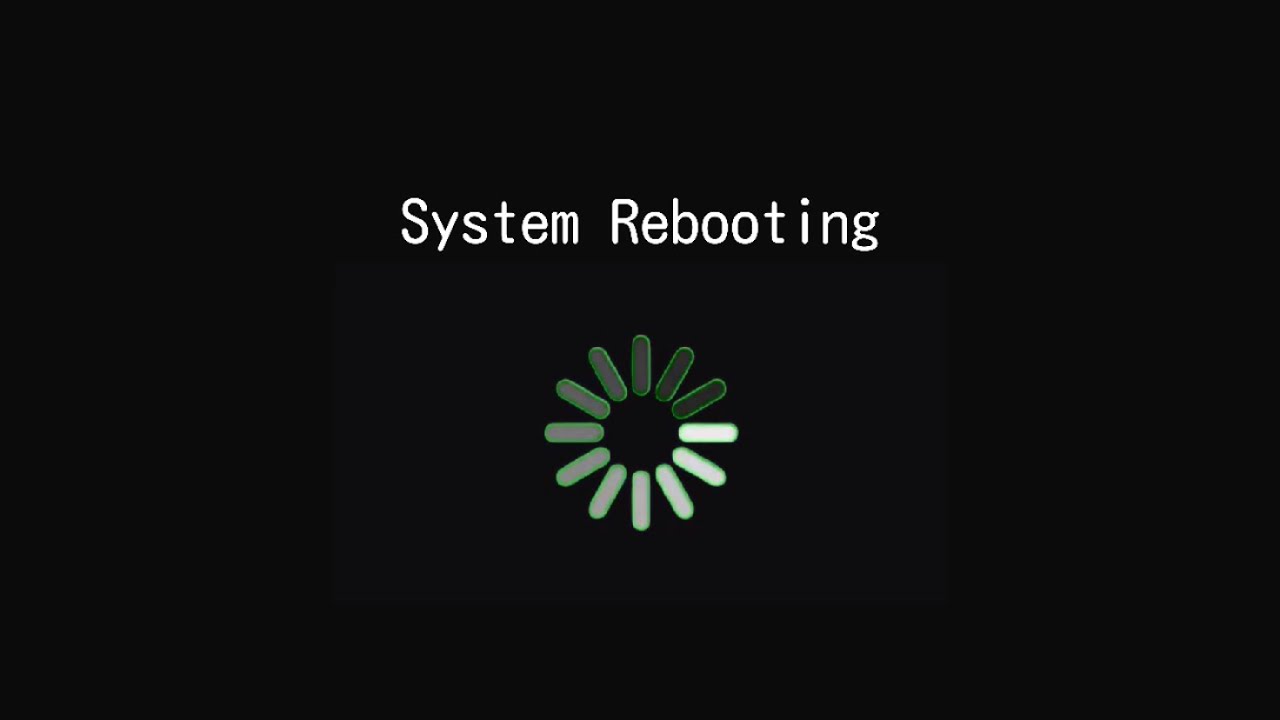 System Rebooting - YouTube