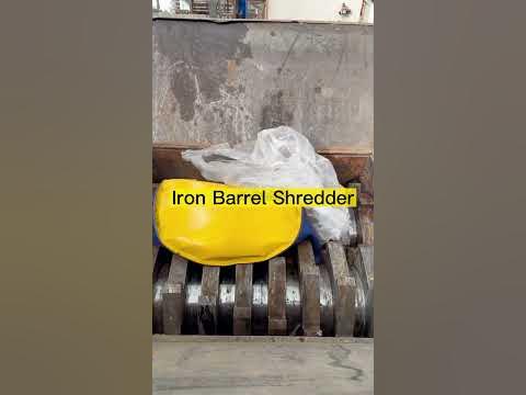 Shredder Shred Scrap Big Iron Barrels ,Very Decompressing! - YouTube