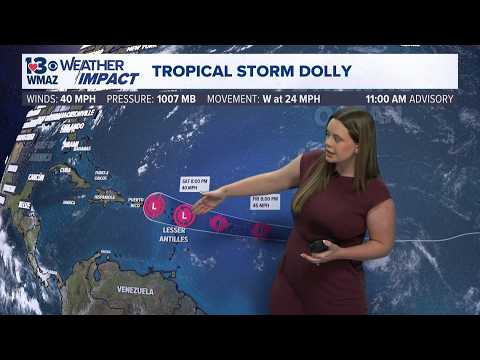 Tropical Storm Dolly forms in the Atlantic (11 AM Tropics Update 8/27/26)