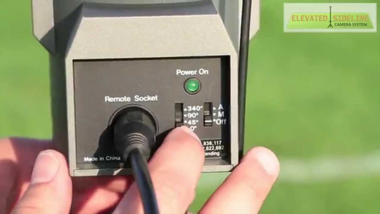 Elevated Sideline Camera System - YouTube