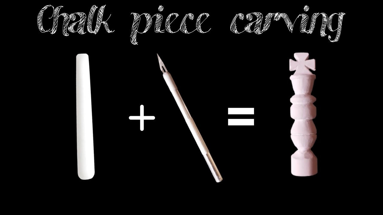 Chess coin king in chalk piece🥰🥳| chalk piece carving🥳🥰| chalk art 🥳 ...