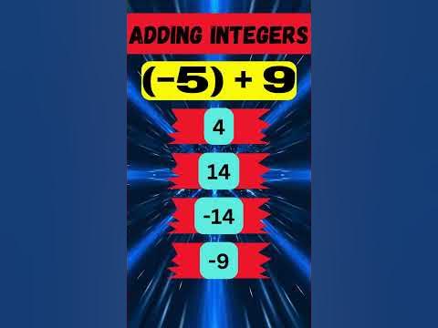 Adding Integers Mathematics Drill - YouTube