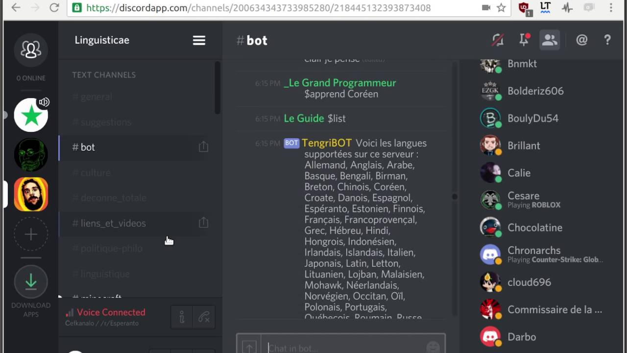 Uzu Discord por voĉbabili en Esperanto! - YouTube
