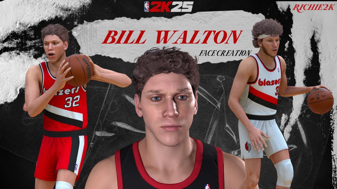 Bill Walton Face Creation NBA 2K25 - YouTube