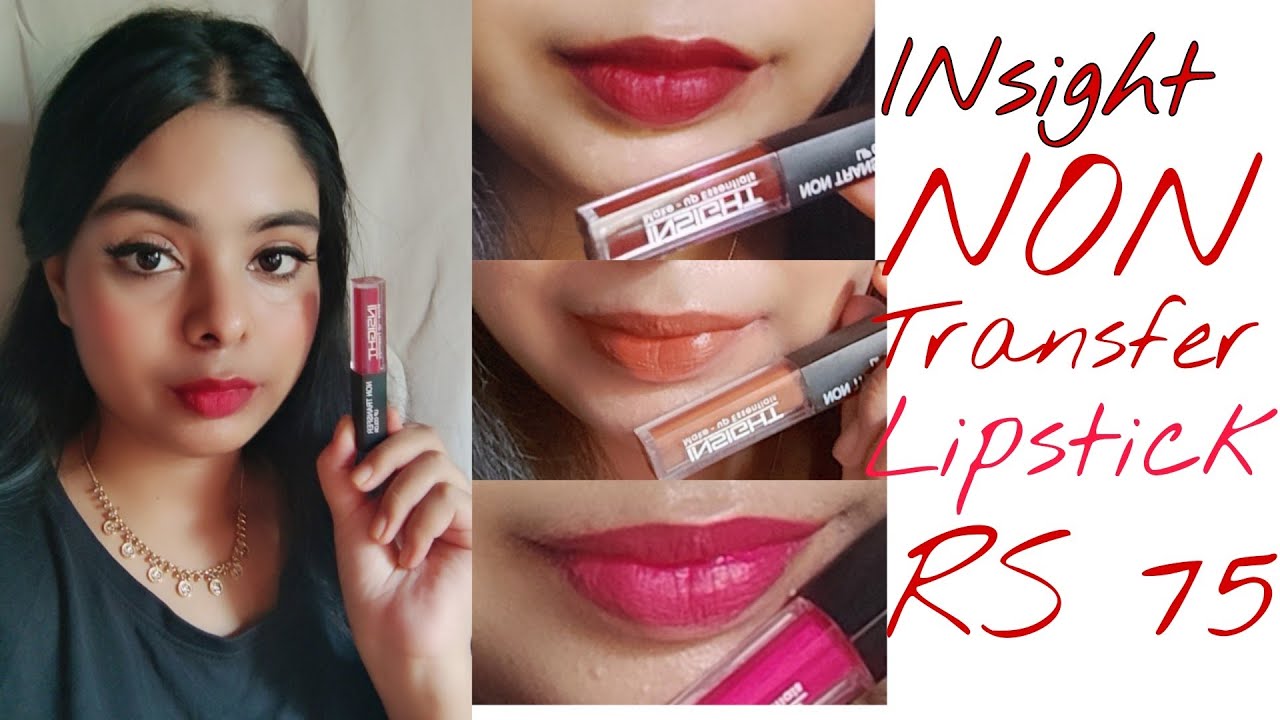 INSIGHT LIPSTICK REVIEW & SWATCHES|Non transfer liquid lipstick ...