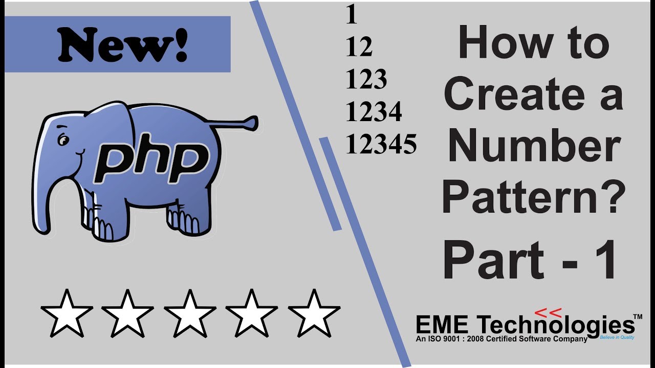 How To Create A Number Pattern In PHP Part 1 YouTube How To Create A Number Pattern In PHP Part 1 YouTube