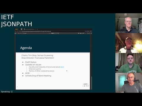 IETF-JSONPATH-20220817-0800 - YouTube