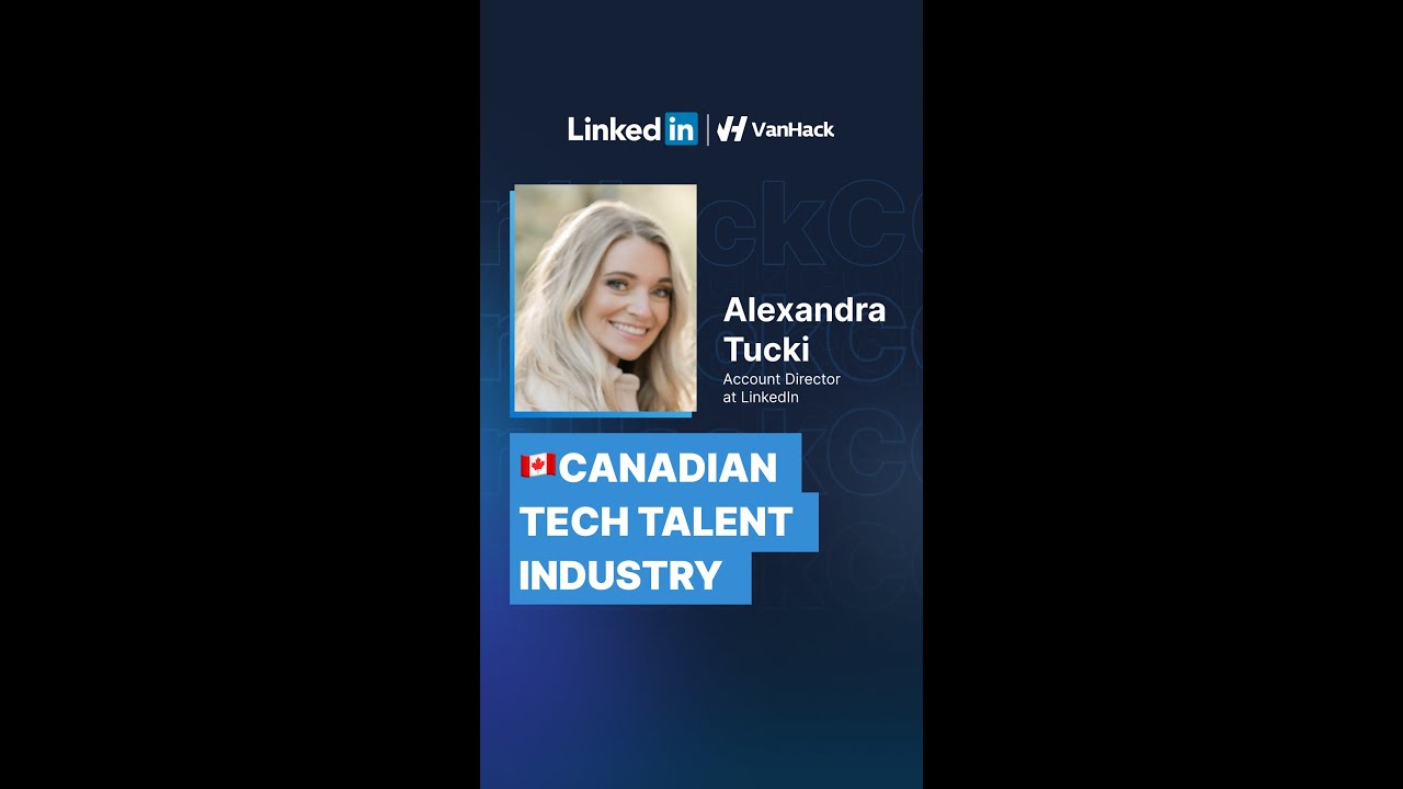 'Canadian Tech Market' With LinkedIn @ VanHackCON2022 | High Demand Skills #shorts - YouTube